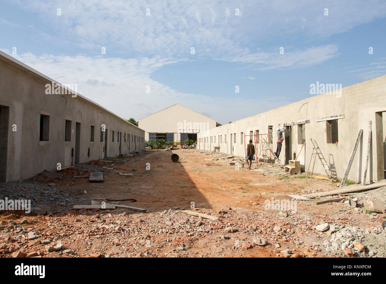 Construction of houses in Luanda, Angola Stock Photo - Alamy