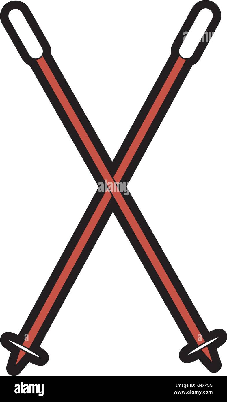 Ski poles design Stock Vector Image & Art - Alamy