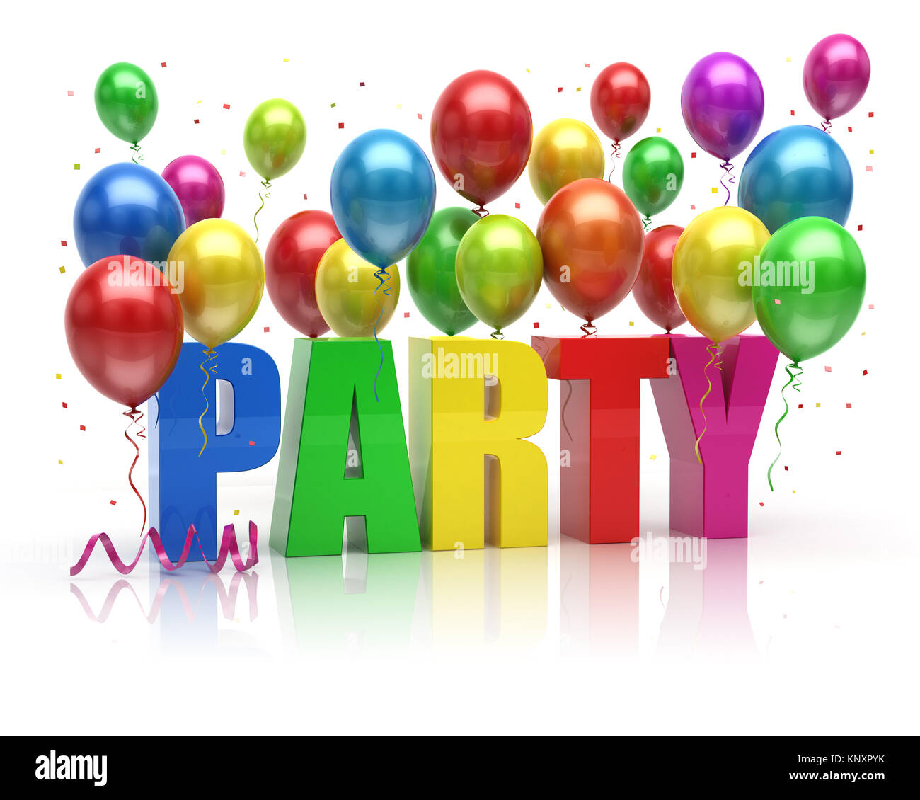 3d birthday party hi-res stock photography and images - Alamy