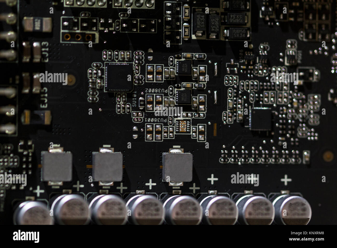 Electronic circuits used to build computer Stock Photo - Alamy