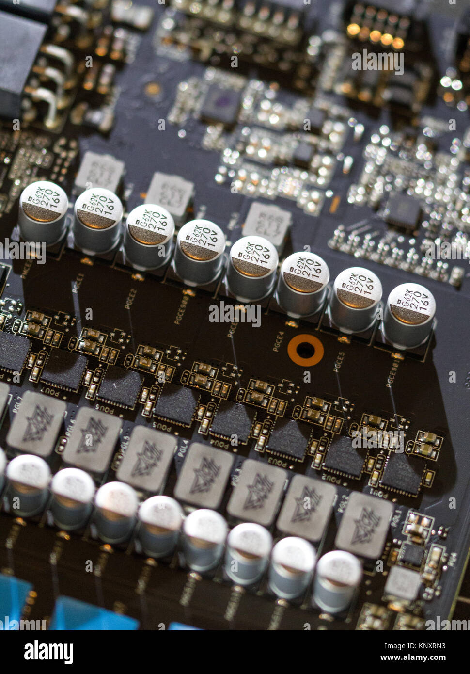 Electronic circuits used to build computer Stock Photo - Alamy