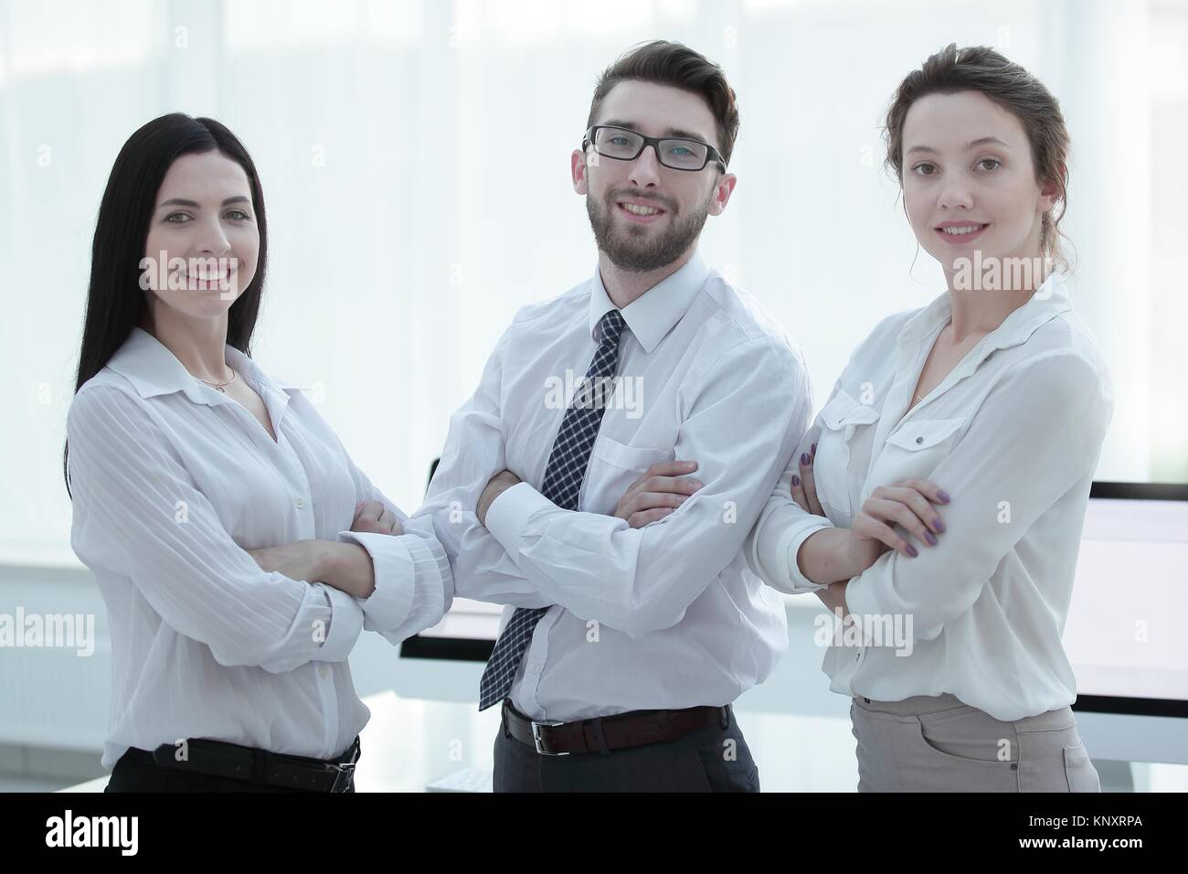 portrait of young successful business people Stock Photo - Alamy