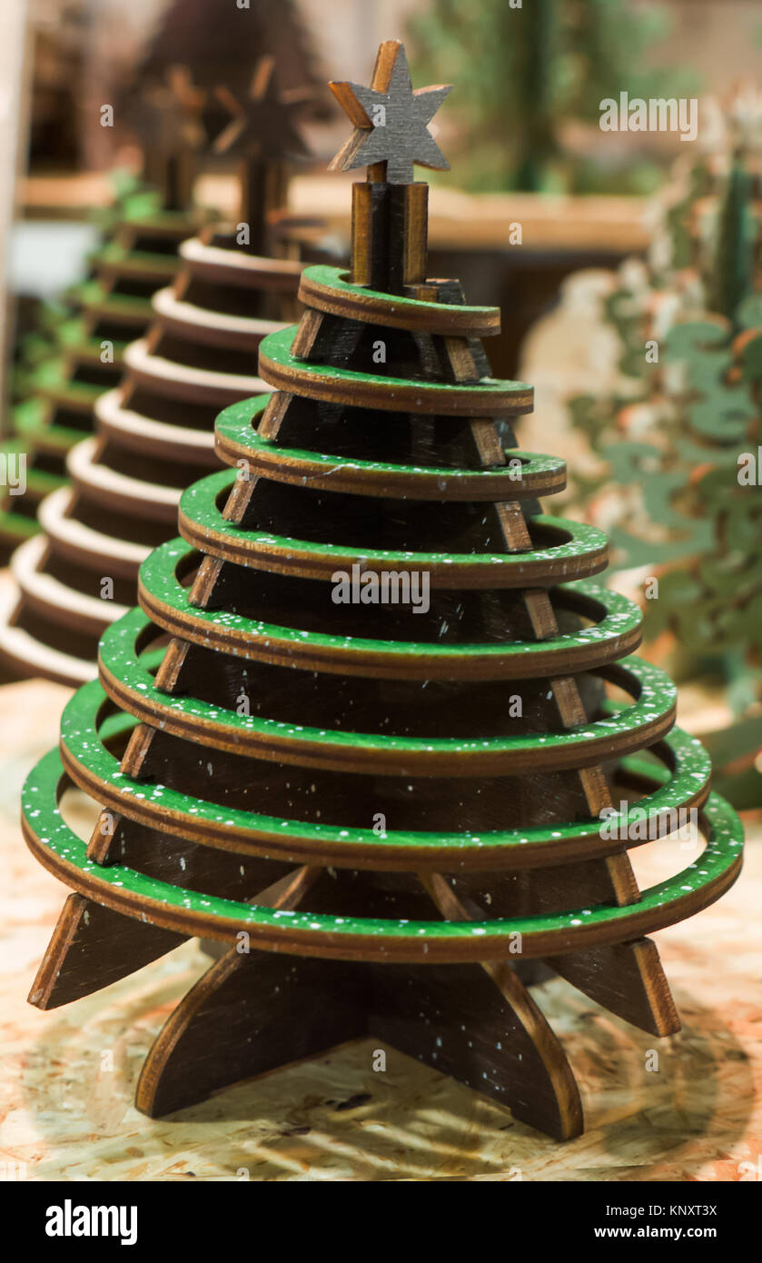 DIY Christmas tree, creative desk alternative Stock Photo - Alamy