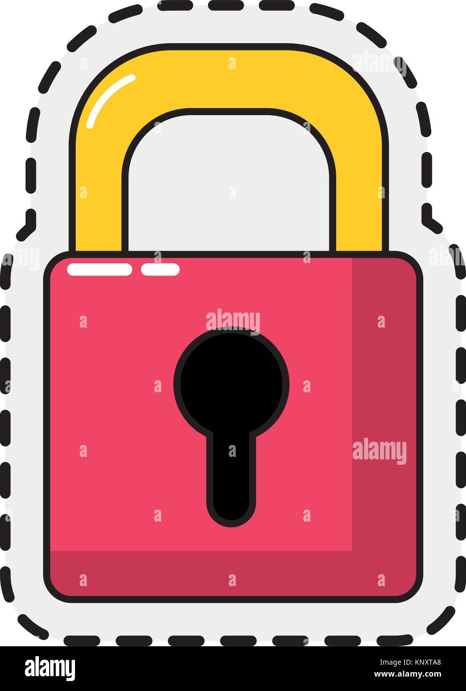Isolated padlock design Stock Vector Image & Art - Alamy