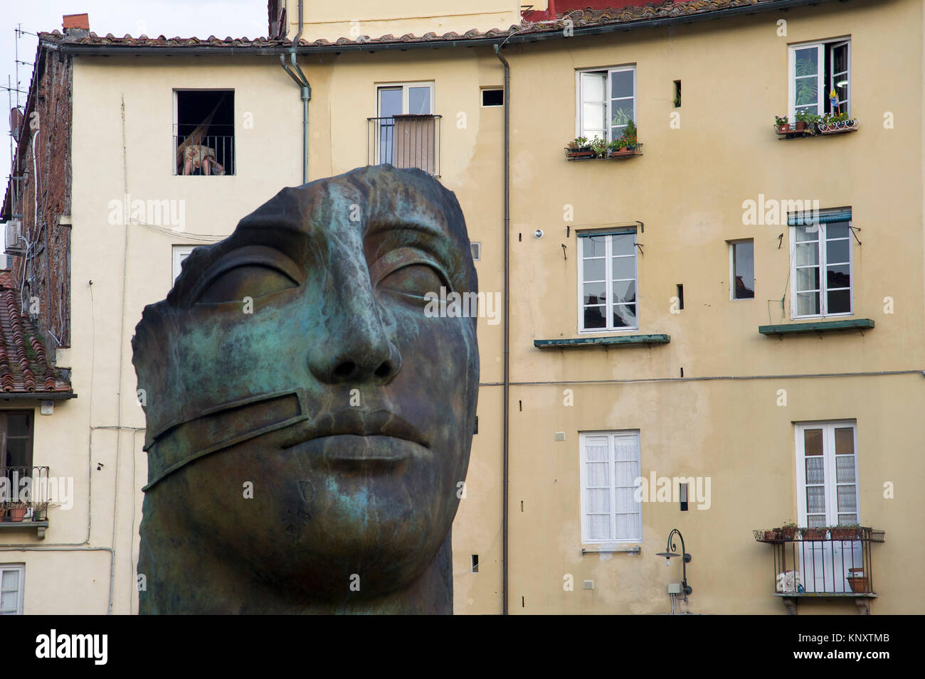 Sculpture of Tindaro (Tyndareus) by Polish-born sculptor Igor Mitoraj ...