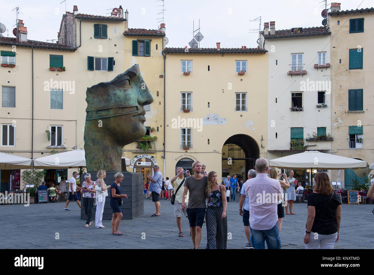 Sculpture of Tindaro (Tyndareus) by Polish-born sculptor Igor Mitoraj ...