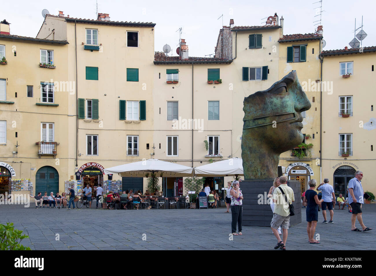 Sculpture of Tindaro (Tyndareus) by Polish-born sculptor Igor Mitoraj ...