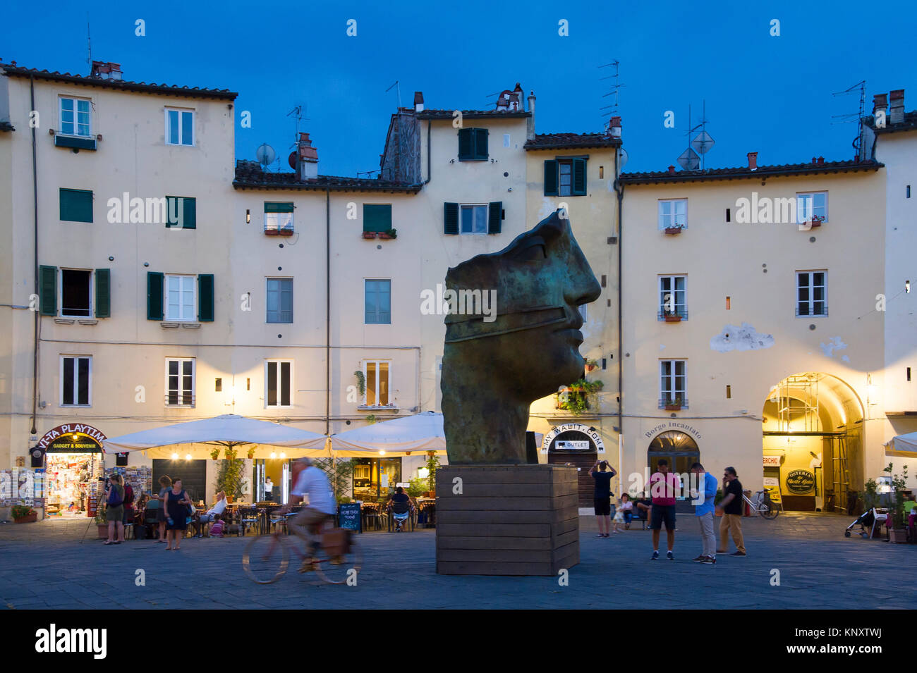 Sculpture of Tindaro (Tyndareus) by Polish-born sculptor Igor Mitoraj ...