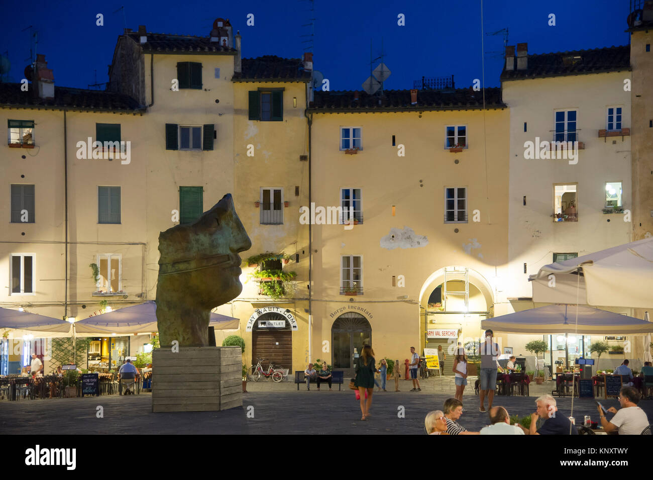 Sculpture of Tindaro (Tyndareus) by Polish-born sculptor Igor Mitoraj ...