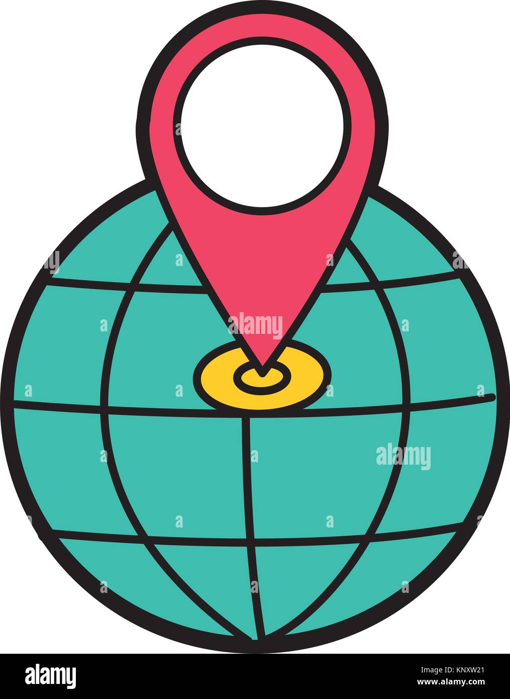 Gps and global sphere design Stock Vector Image & Art - Alamy