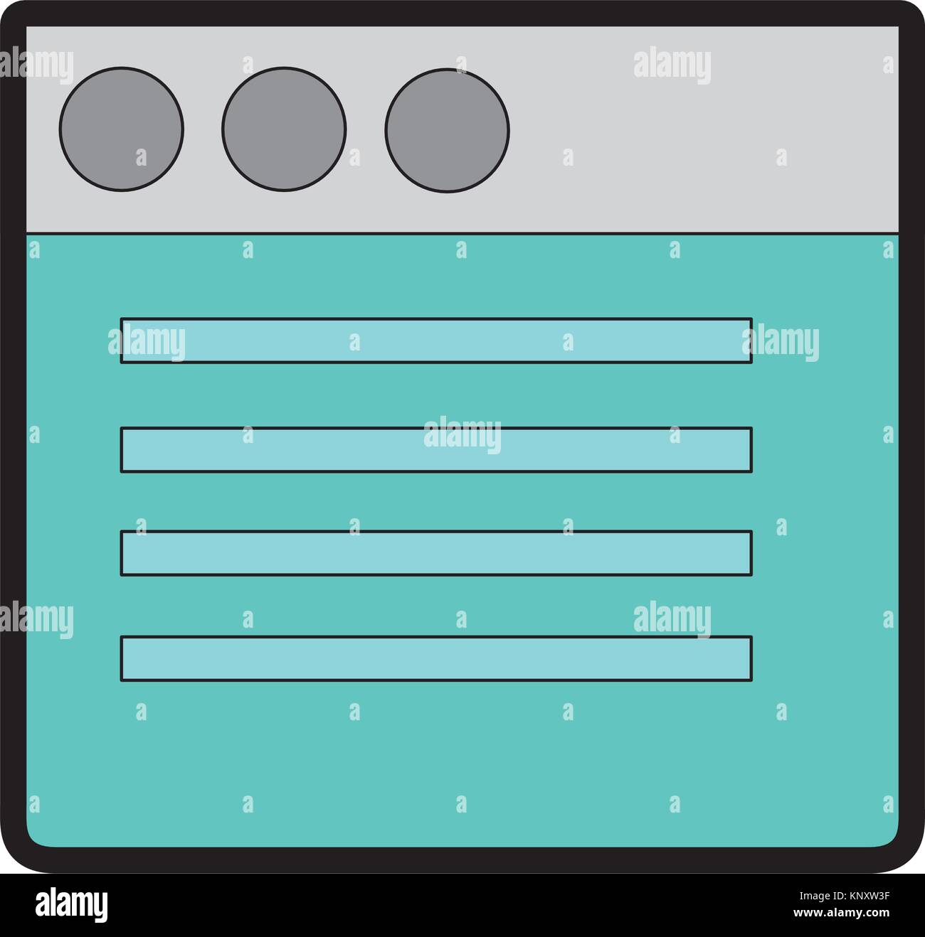 Isolated website design Stock Vector Image & Art - Alamy