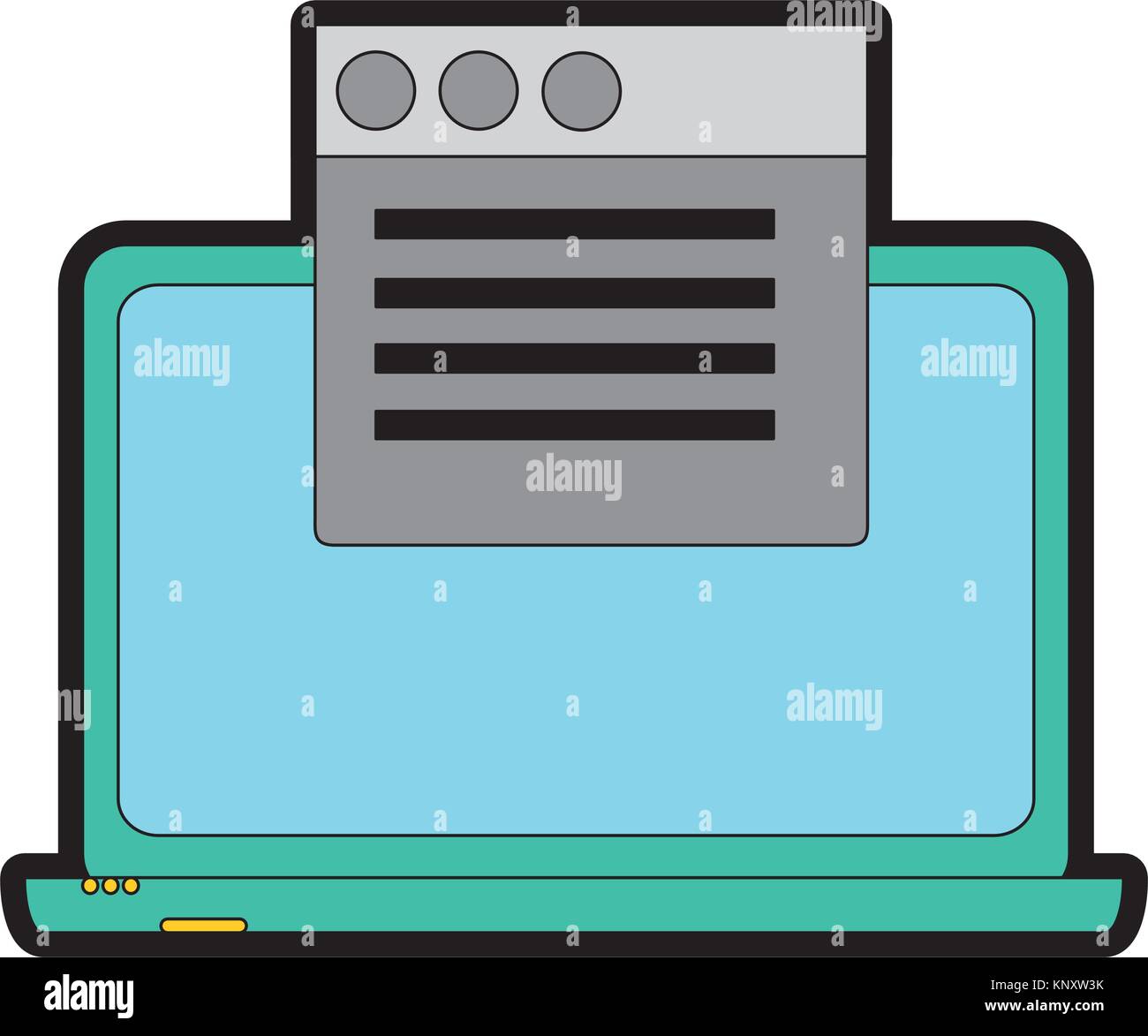 Isolated laptop design Stock Vector Image & Art - Alamy