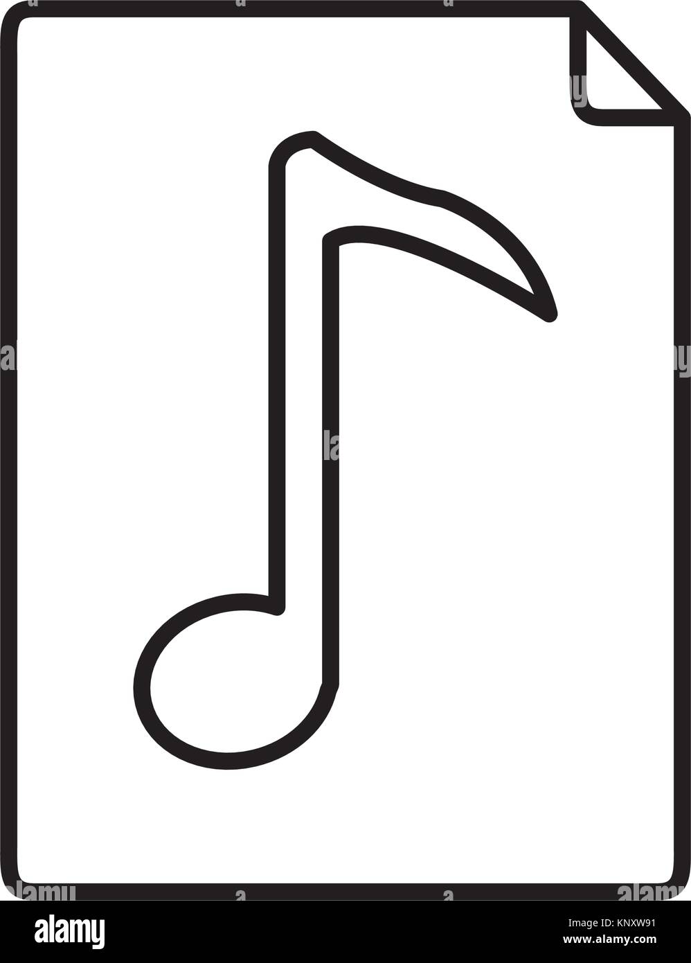 Music note design Stock Vector Image & Art - Alamy