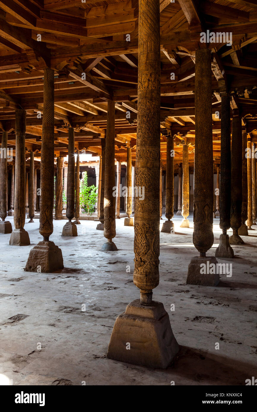 The Interior Of The Juma Mosque, Khiva, Uzbekistan Stock Photo - Alamy