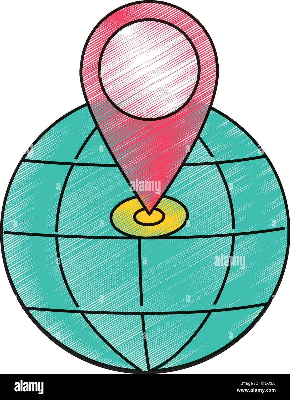 Gps and global sphere design Stock Vector Image & Art - Alamy
