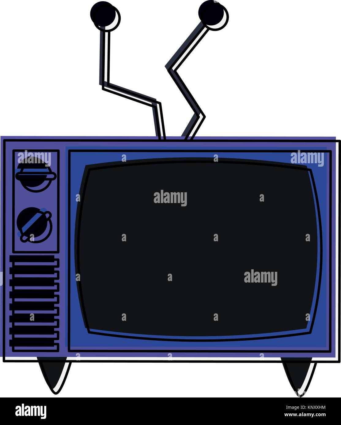 Old television media icon vector illustration graphic design Stock ...
