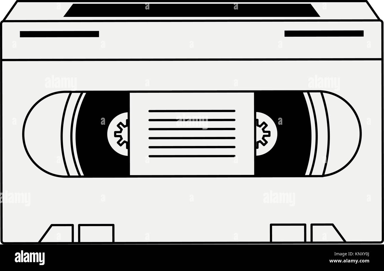 Old VHS media icon vector illustration graphic design Stock Vector ...