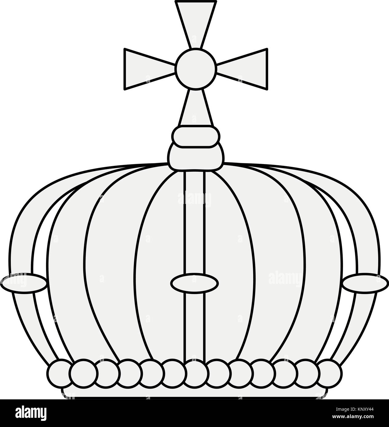 queen crown with cross Stock Vector Image & Art - Alamy