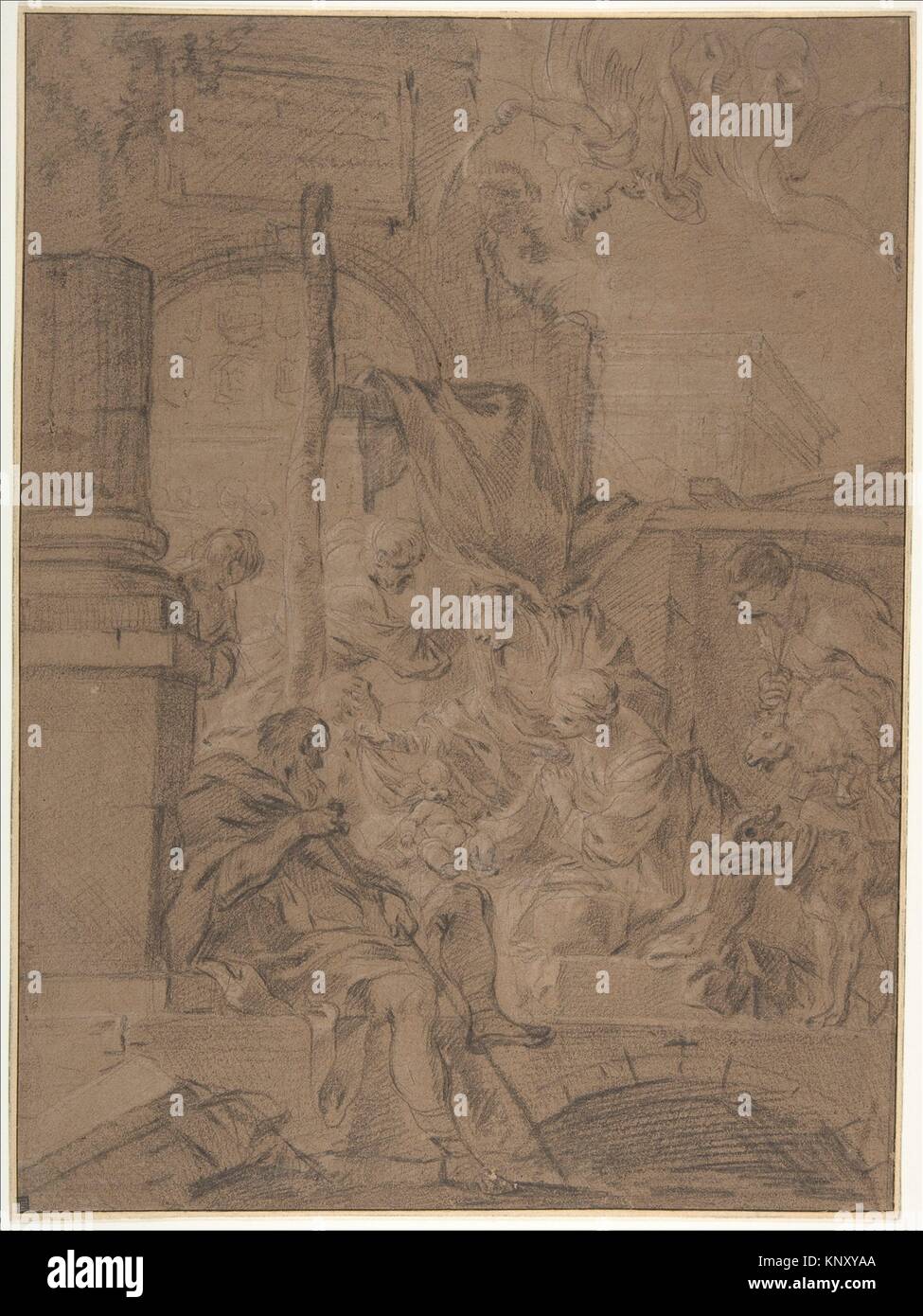 The Adoration of the Shepherds. Artist: Sébastien Bourdon (French ...