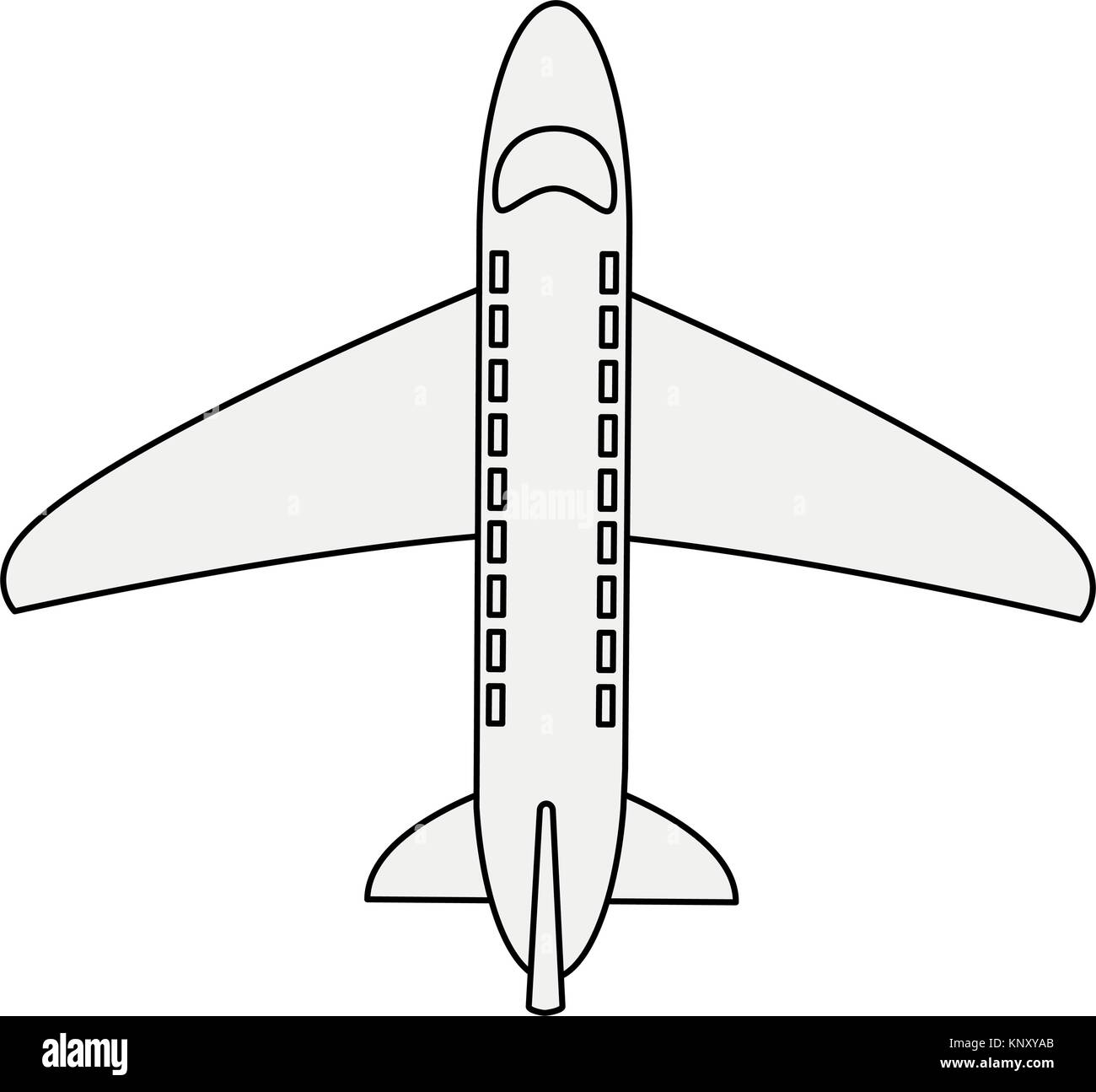 Airplane jet topview Stock Vector Image & Art - Alamy