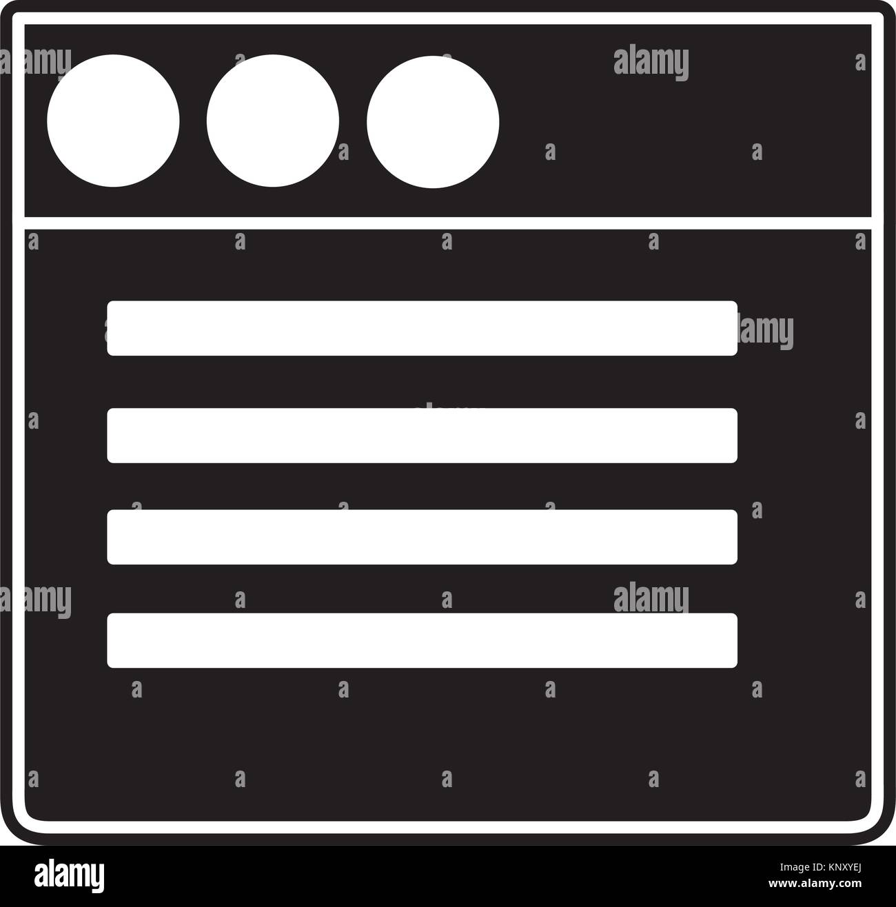 Isolated website design Stock Vector Image & Art - Alamy