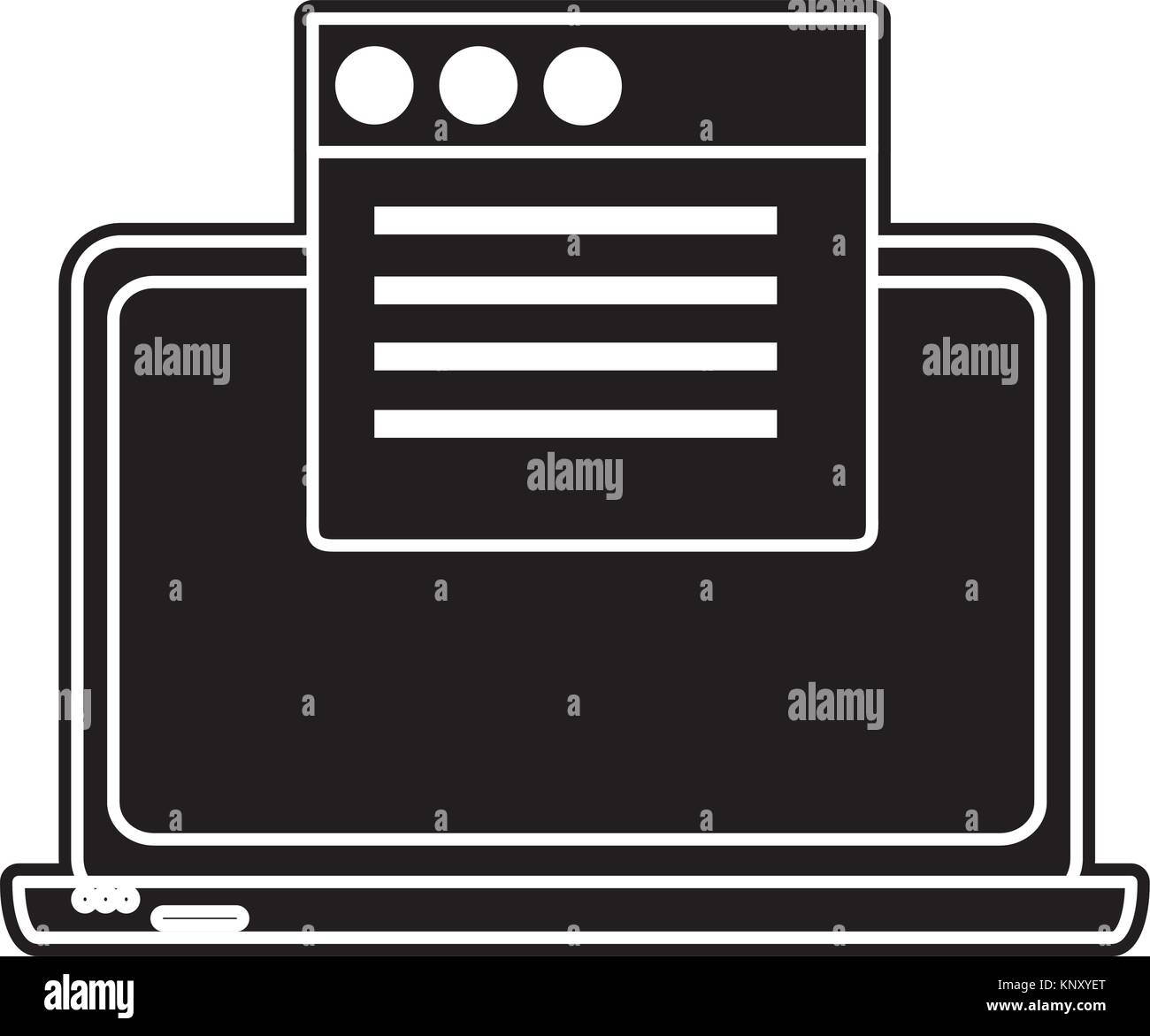 Isolated laptop design Stock Vector Image & Art - Alamy