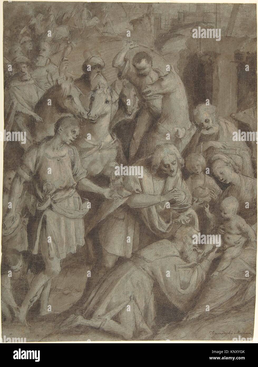 The Adoration of the Magi. Artist: Bernardino Lanino (Italian, Vercelli ...