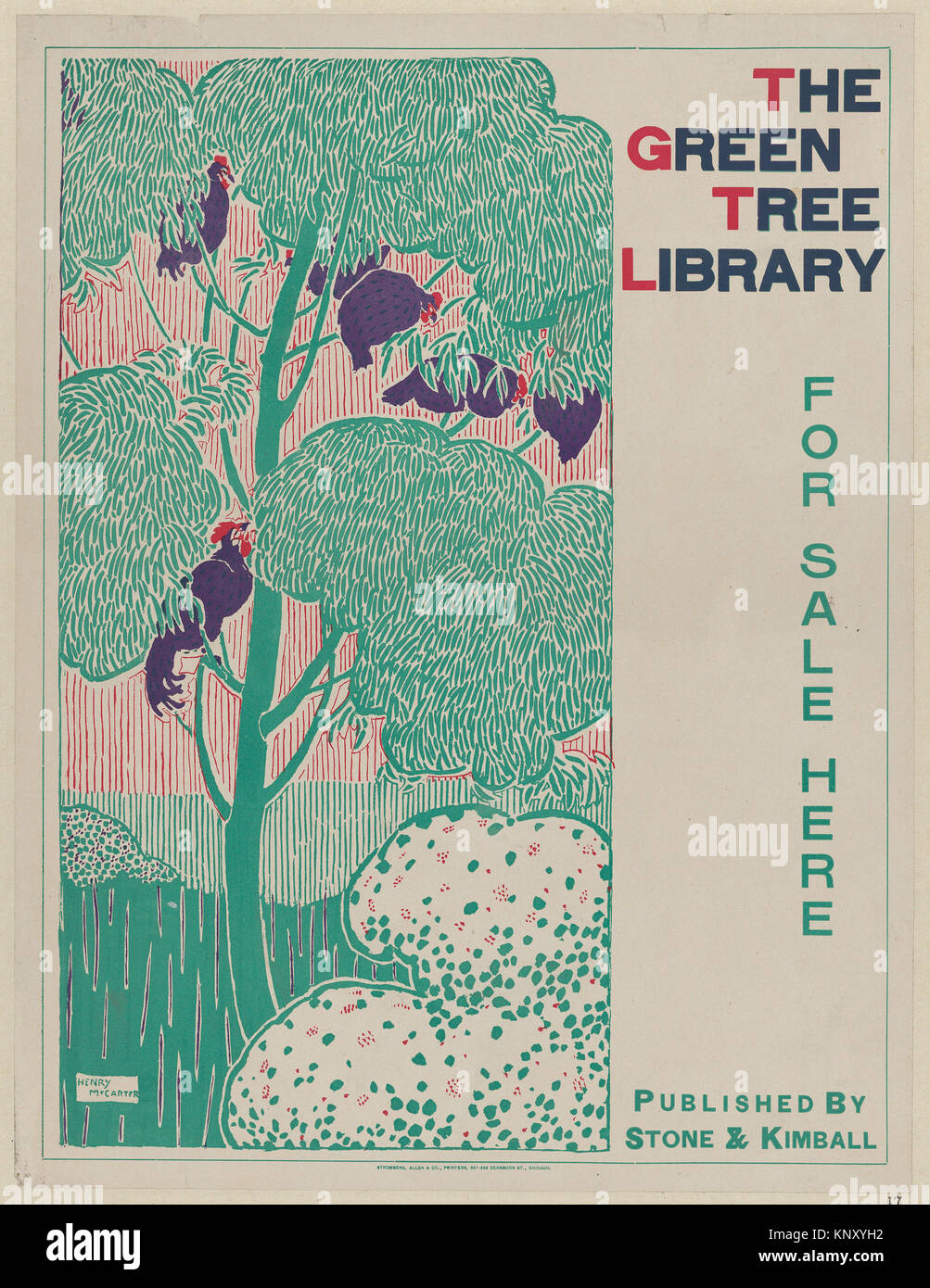 The Green Tree Library. Artist: Henry McCarter (American, Philadelphia ...