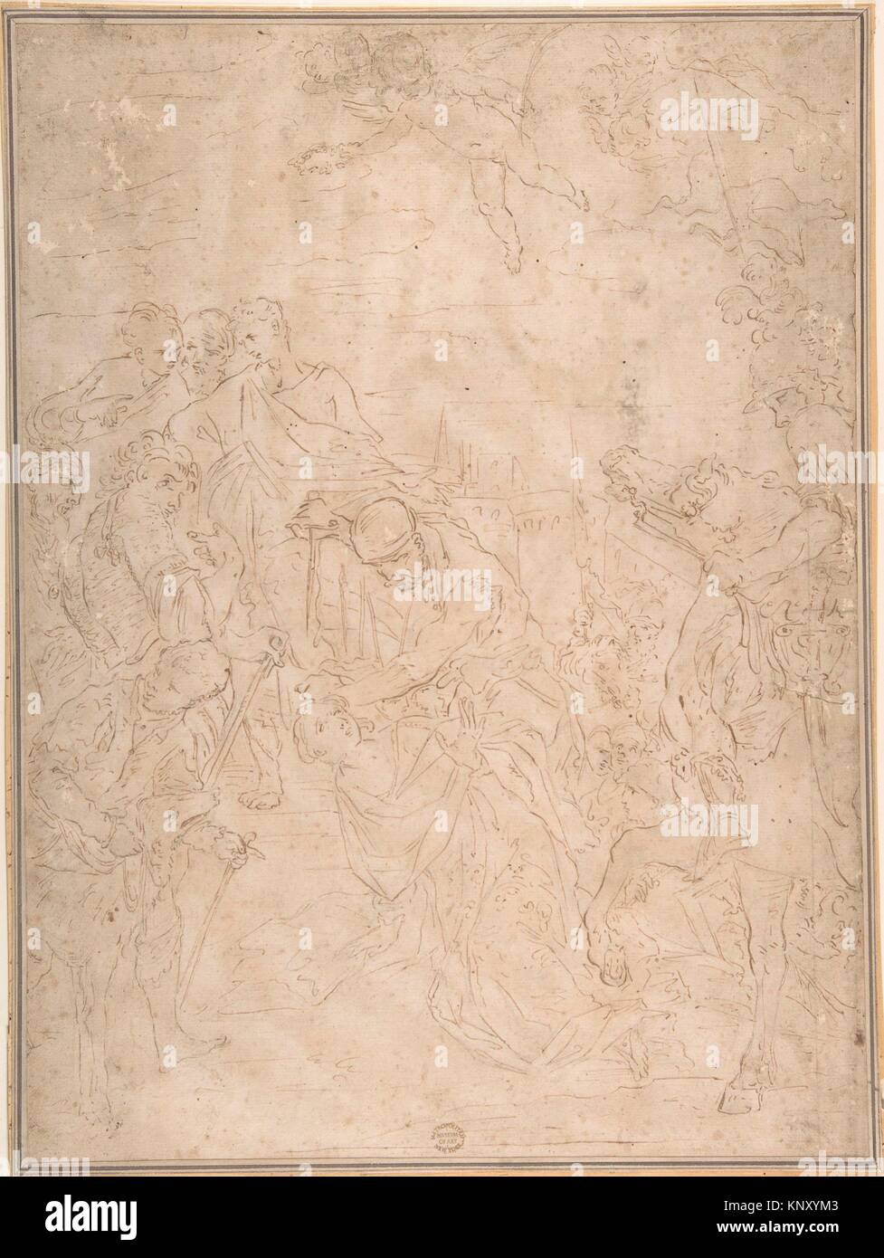 Martyrdom of a Female Saint. Artist: Anonymous, Italian, Roman ...