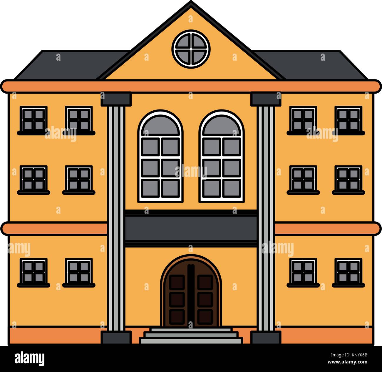 mansion with columns Stock Vector Image & Art - Alamy