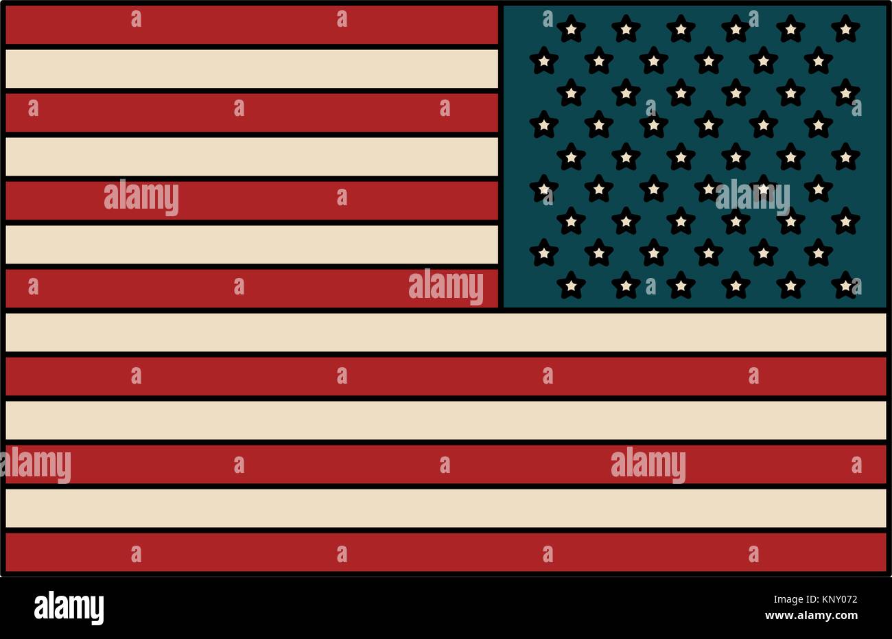 USA flag symbol Stock Vector Image & Art - Alamy