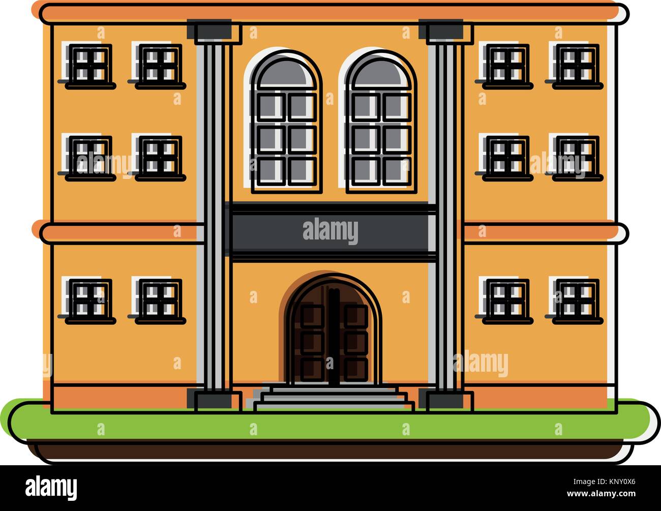 Classical mansion Stock Vector Images - Alamy