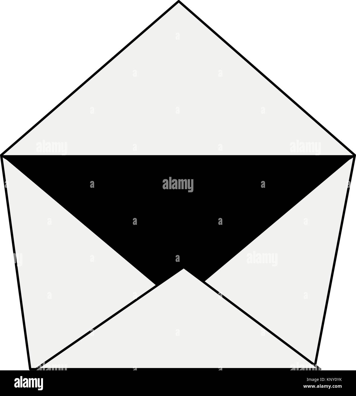 Envelope open symbol Stock Vector Image & Art - Alamy