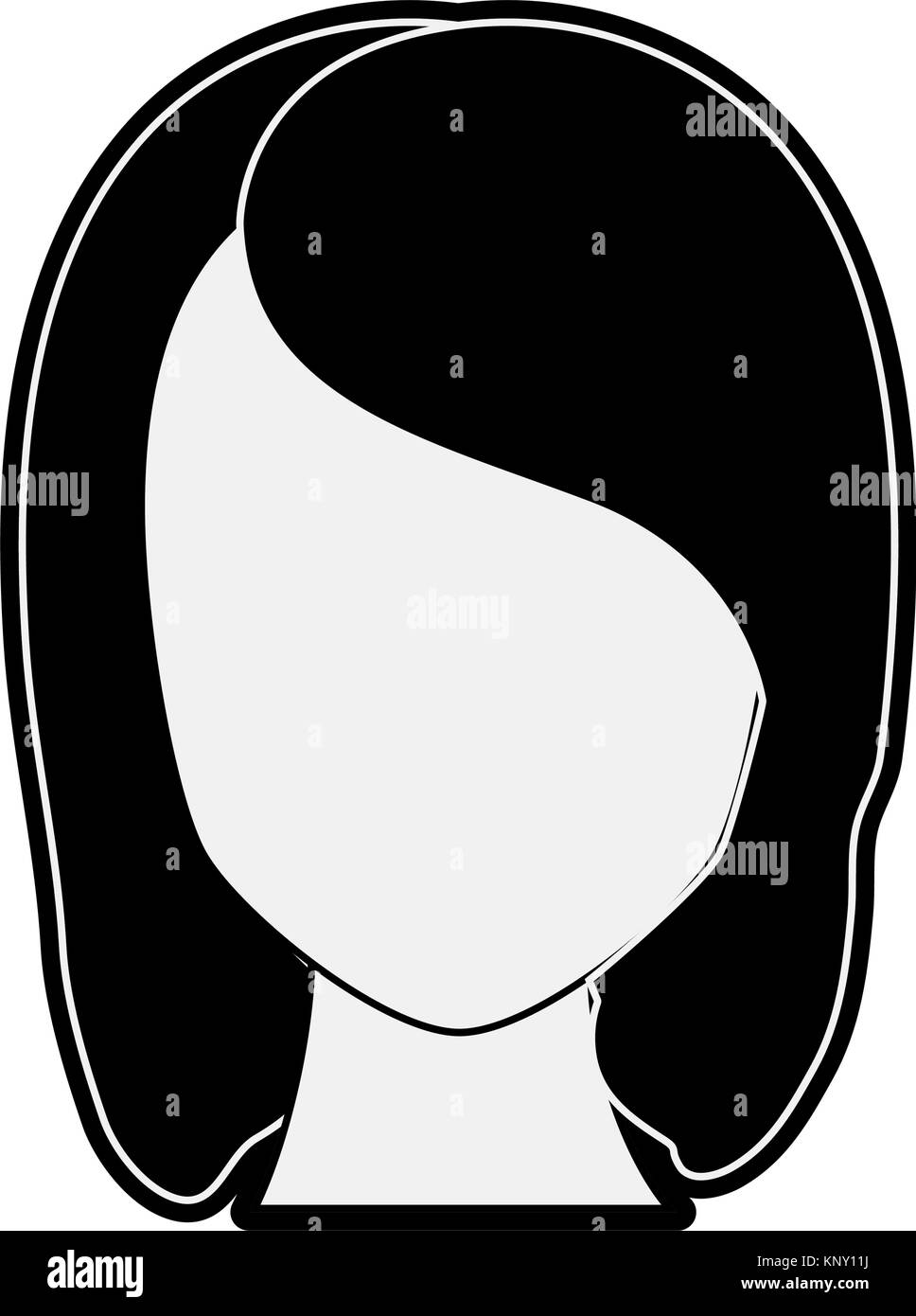 woman faceless cartoon Stock Vector Image & Art - Alamy