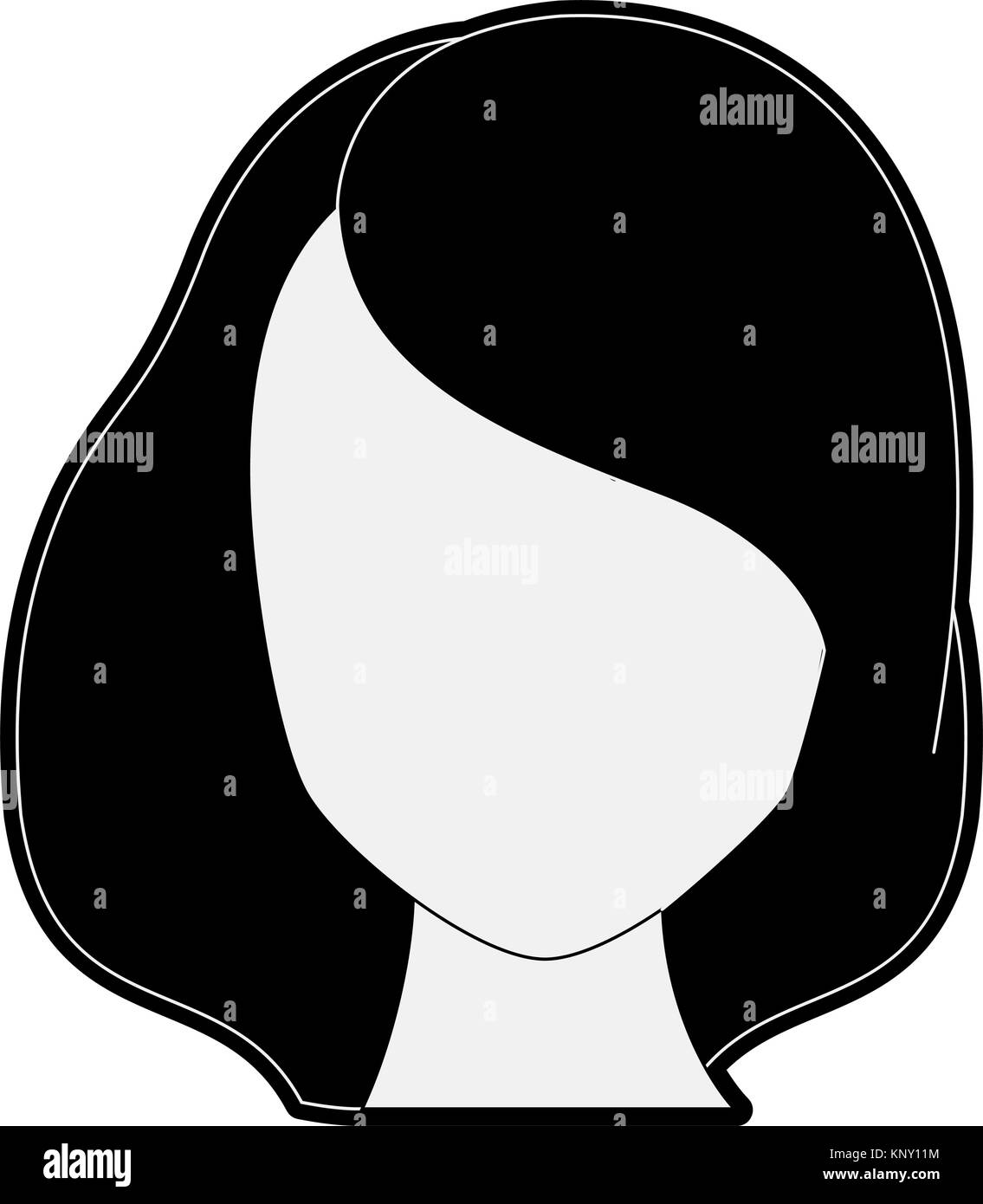 woman faceless cartoon Stock Vector Image & Art - Alamy