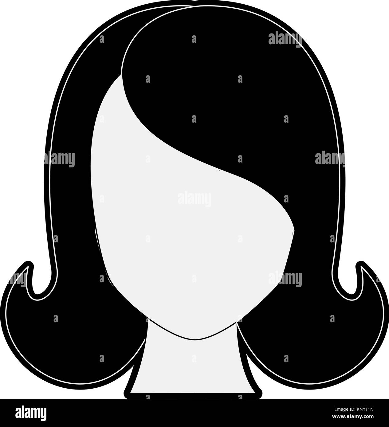 woman faceless cartoon Stock Vector Image & Art - Alamy