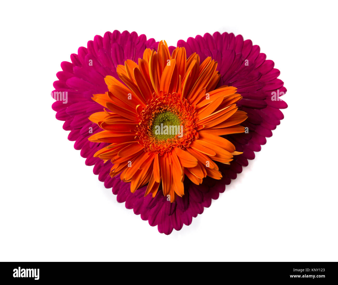 Pink heart shape made Cut Out Stock Images & Pictures - Alamy
