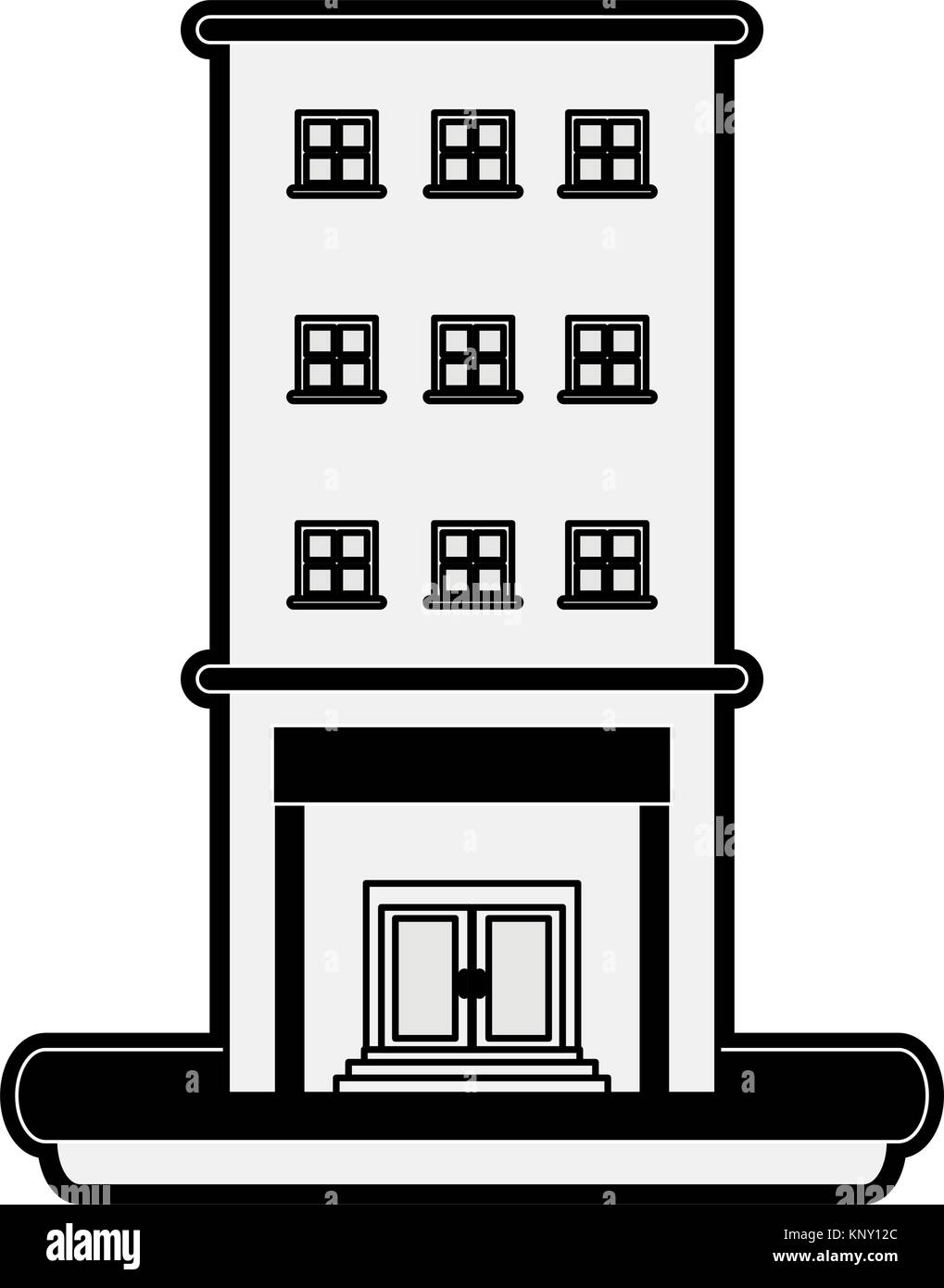 Hospital building symbol Stock Vector Image & Art - Alamy