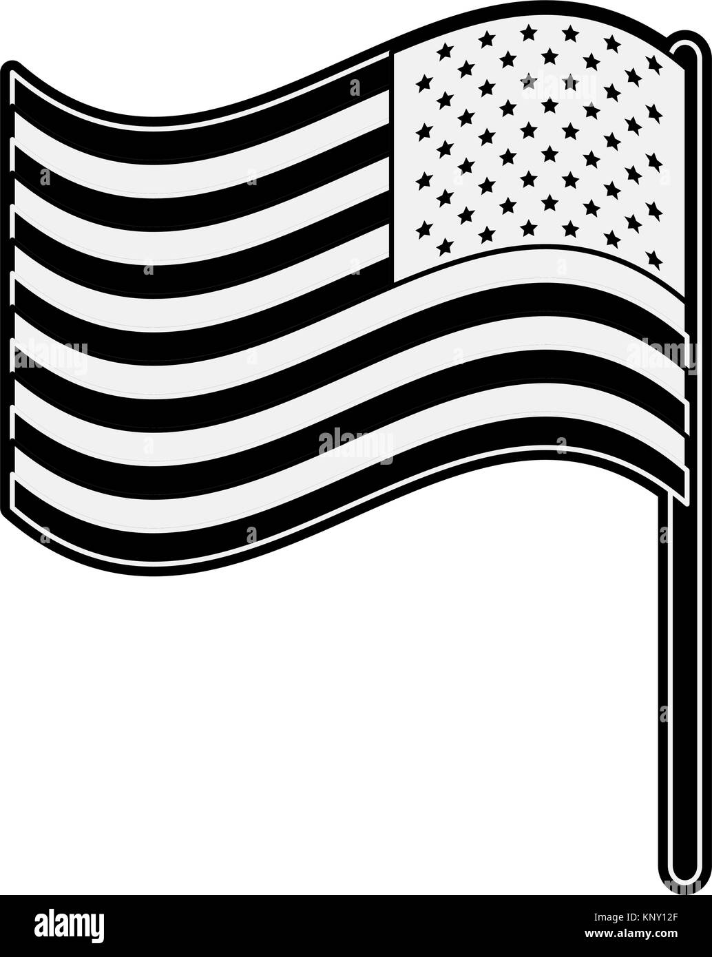 USA flag symbol Stock Vector Image & Art - Alamy