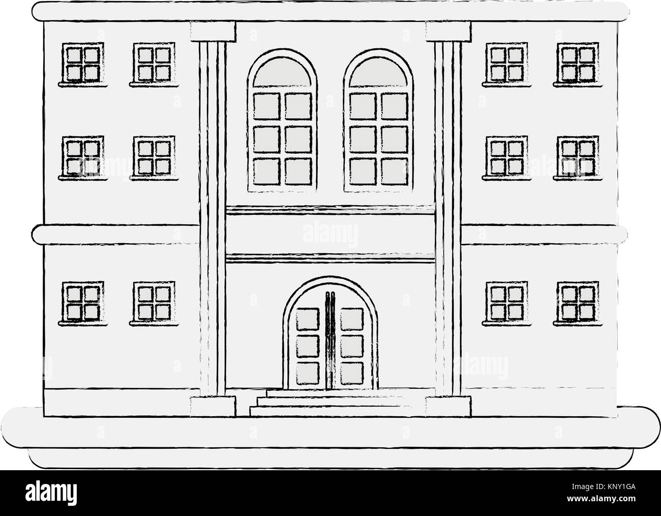 mansion with columns Stock Vector Image & Art - Alamy