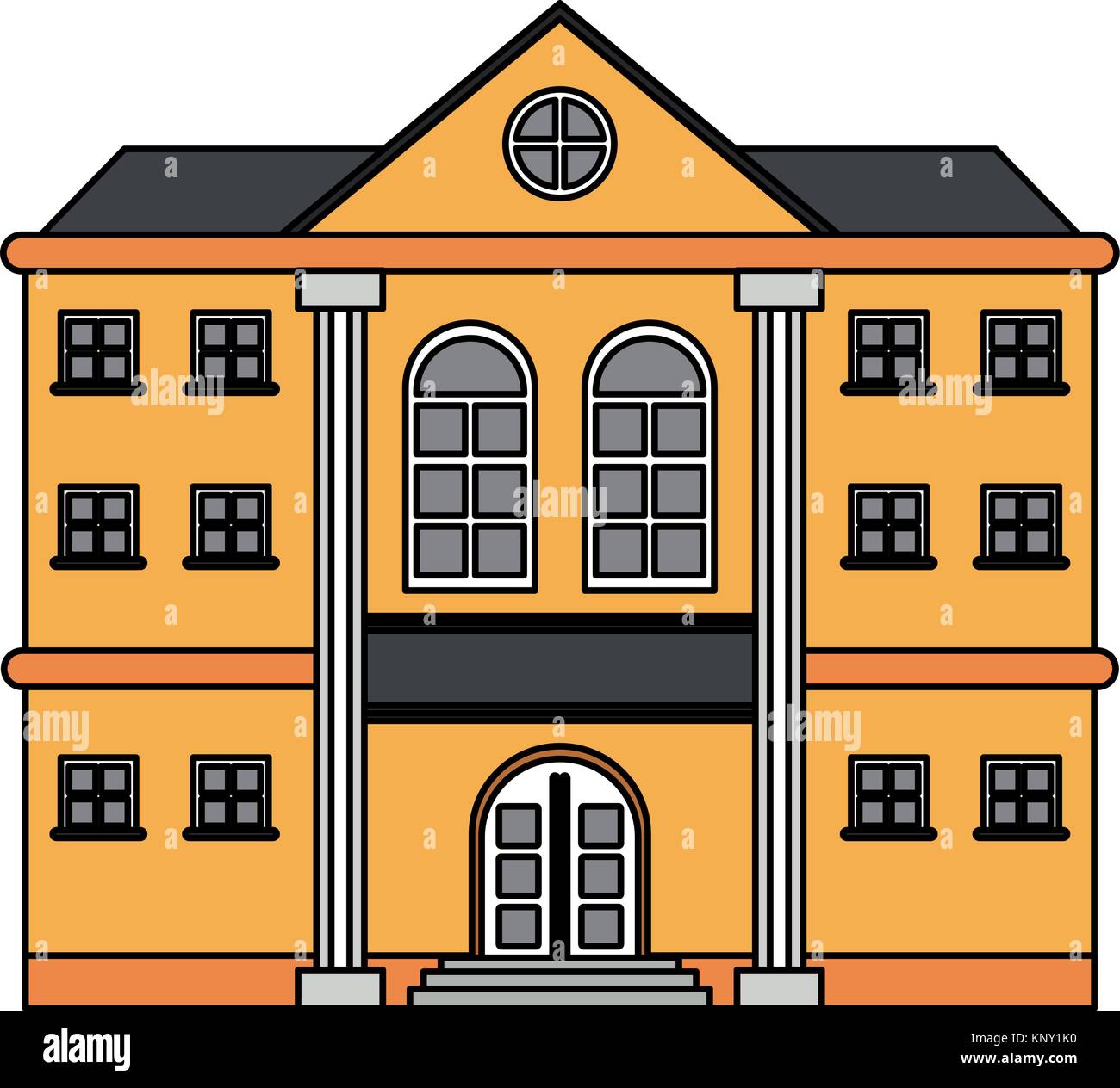 mansion with columns Stock Vector Image & Art - Alamy