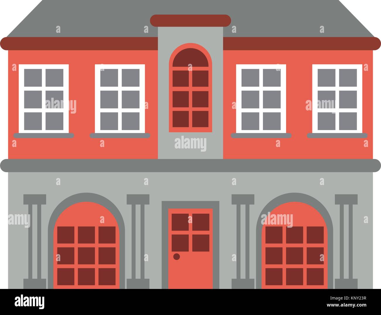 mansion with columns Stock Vector Image & Art - Alamy