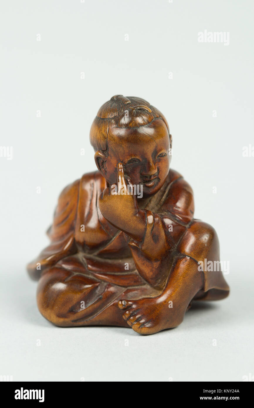 Netsuke of Boy with a Mask. Date: 19th century; Culture: Japan; Medium ... Netsuke of Boy with a Mask. Date: 19th century; Culture: Japan; Medium ...
