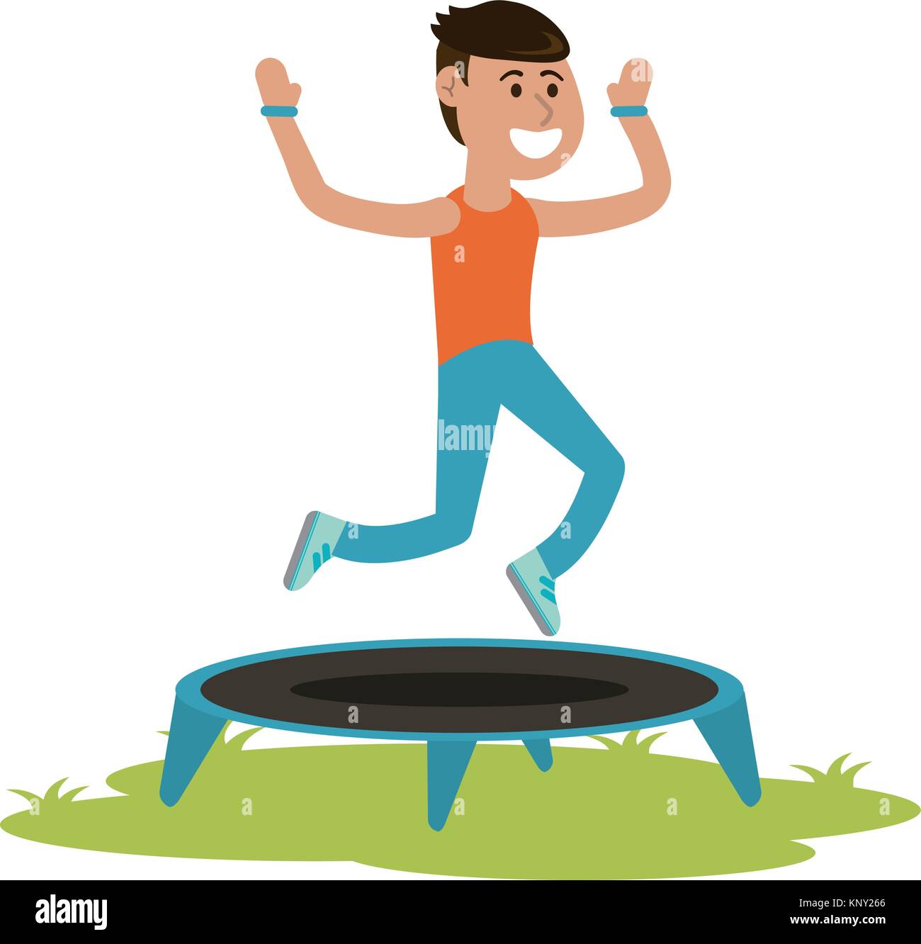 Human trampoline hi-res stock photography and images - Alamy