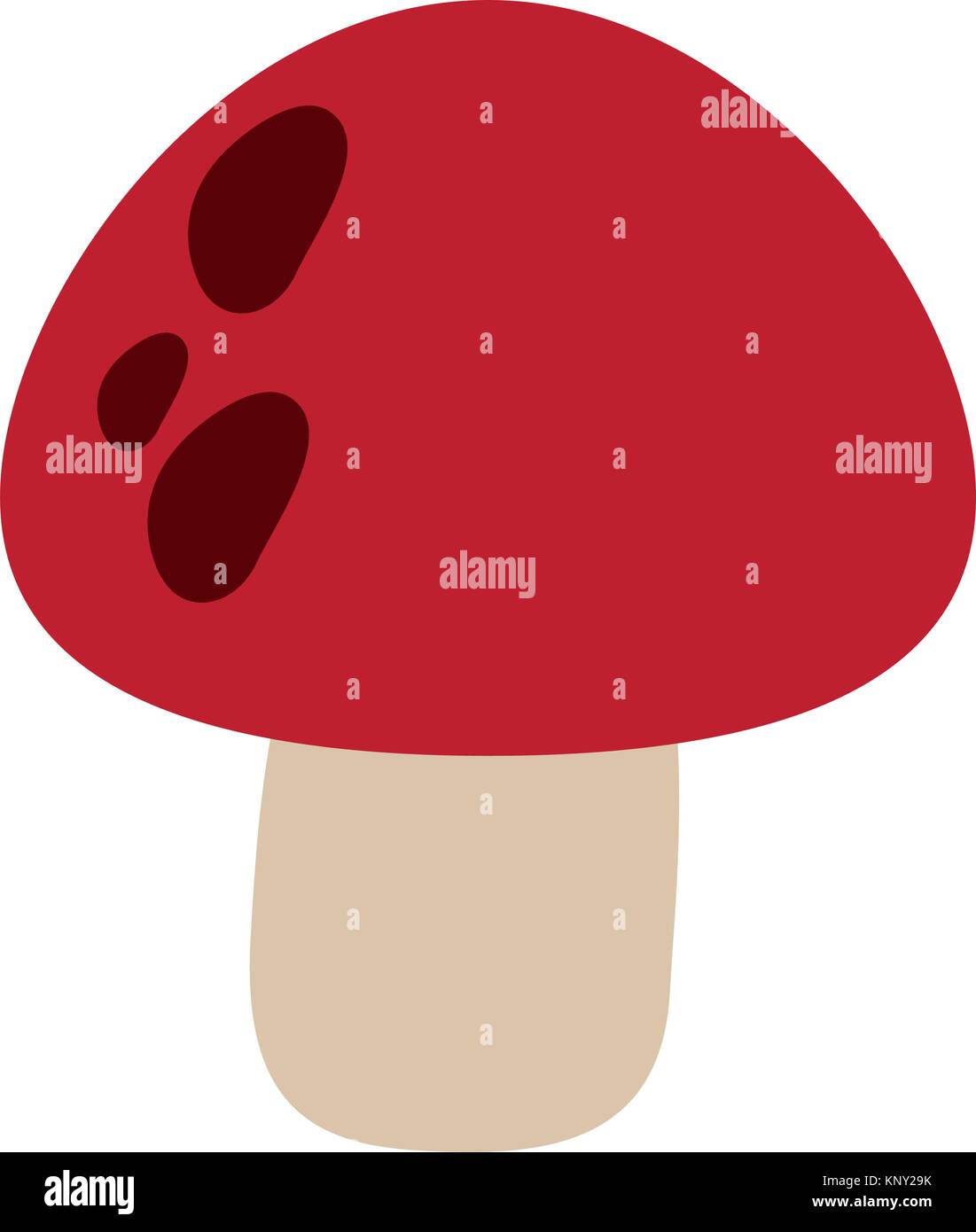red mushroom isolated Stock Vector Image & Art - Alamy