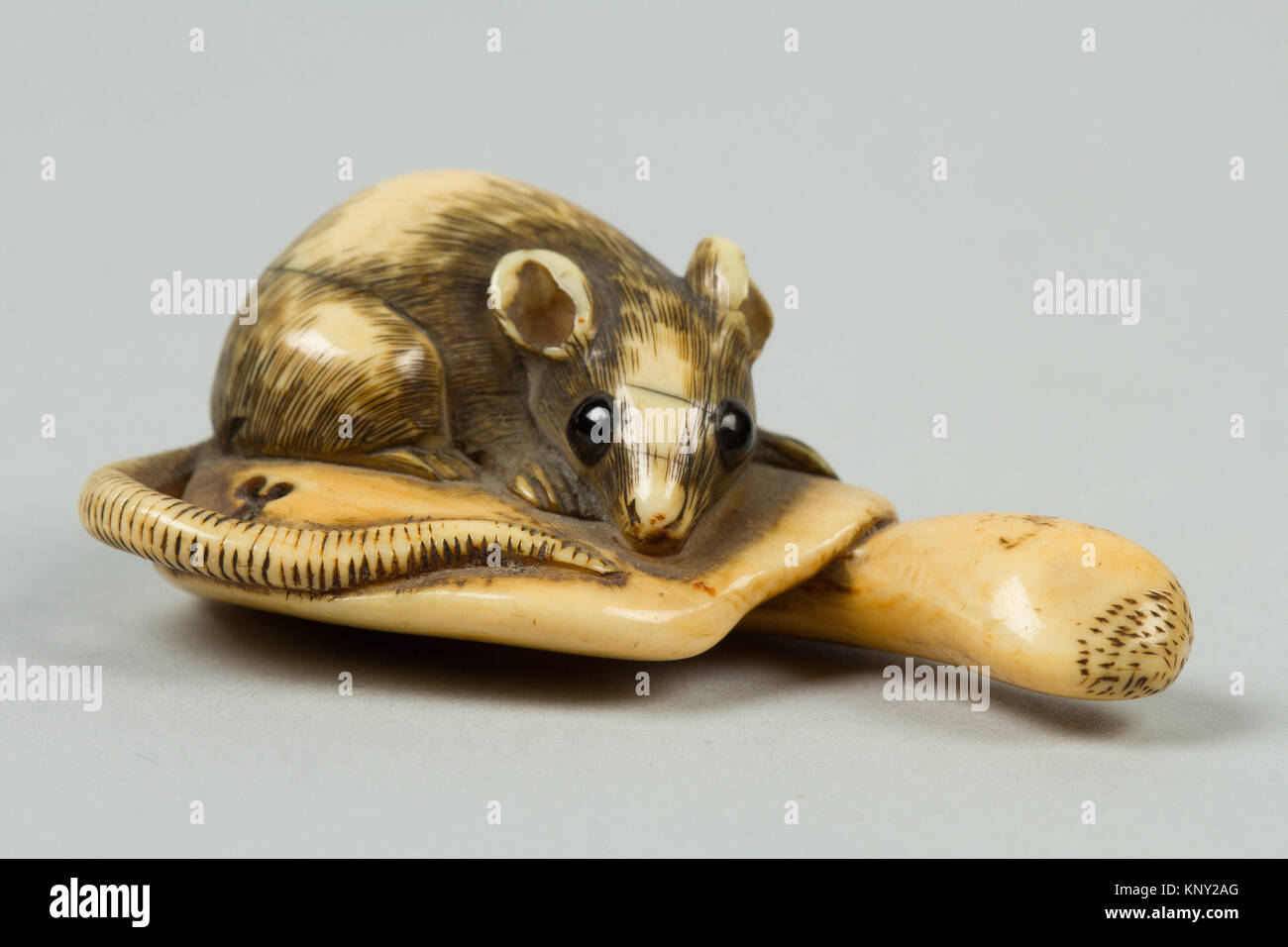Netsuke of Mouse on a Mushroom. Date: 19th century; Culture: Japan ...
