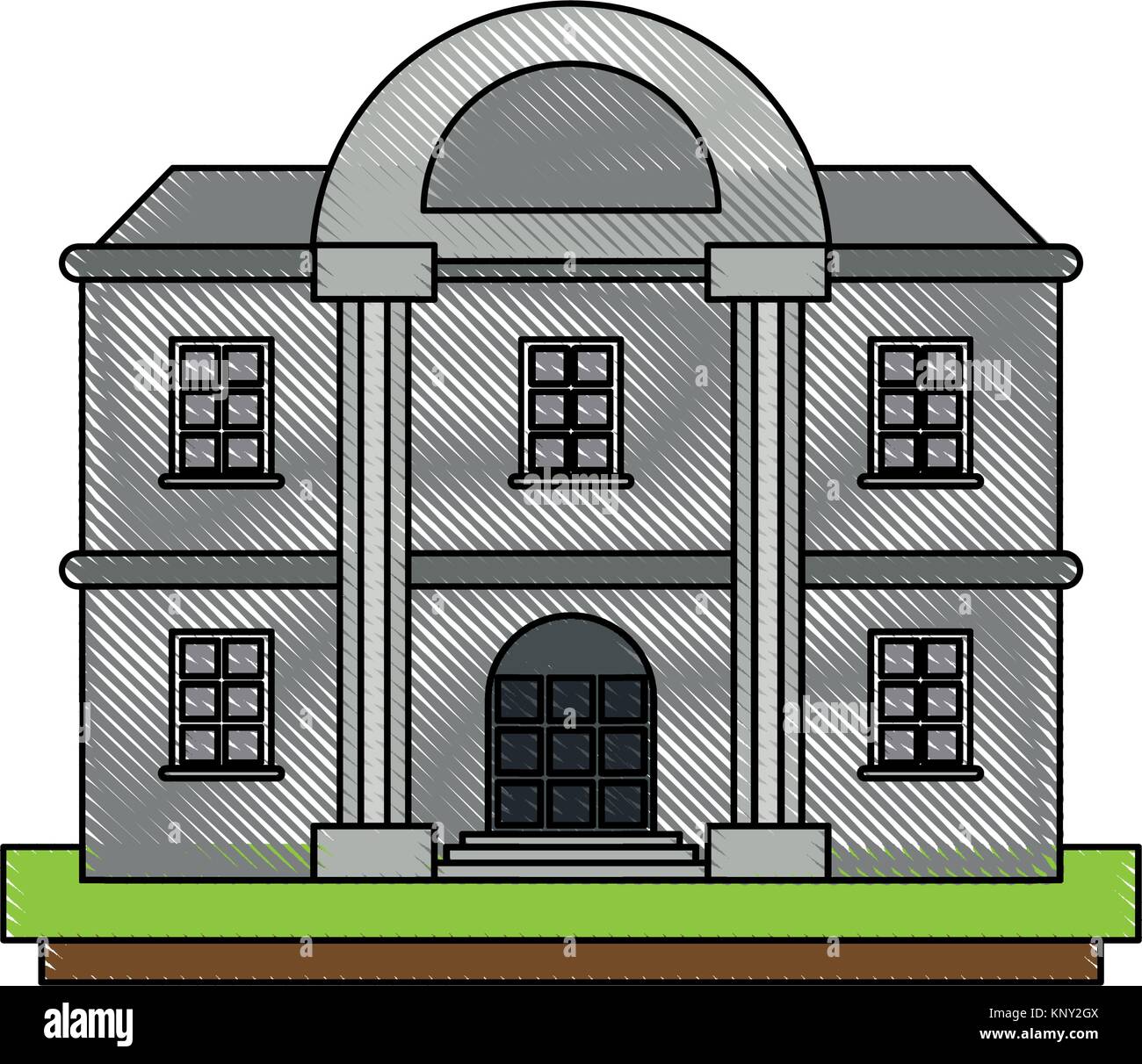 mansion with columns Stock Vector Image & Art - Alamy
