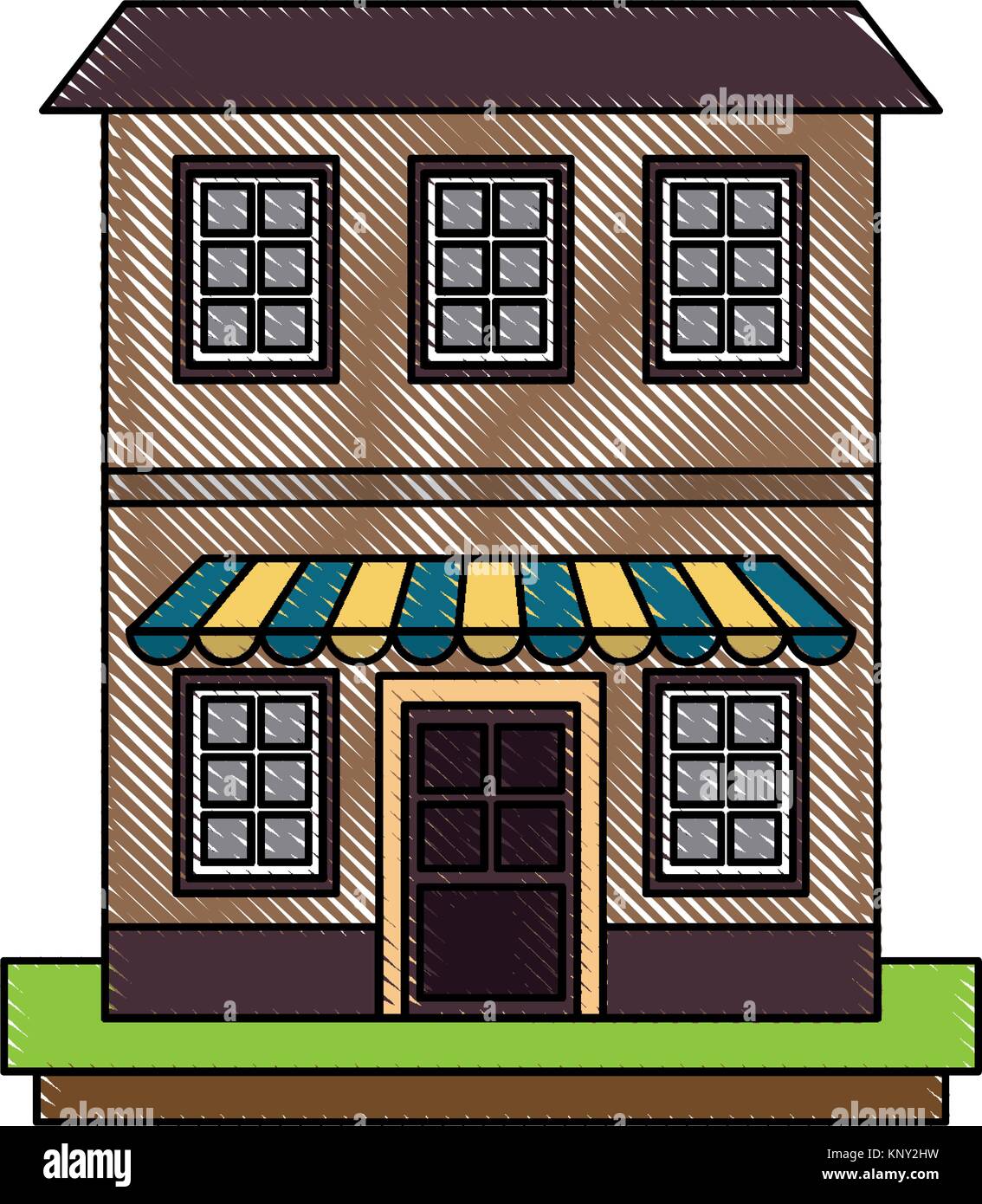 old apartments tower building Stock Vector Image & Art - Alamy