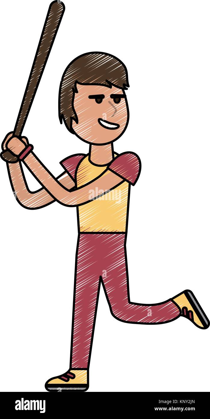 Man playing baseball cartoon Stock Vector Image & Art - Alamy