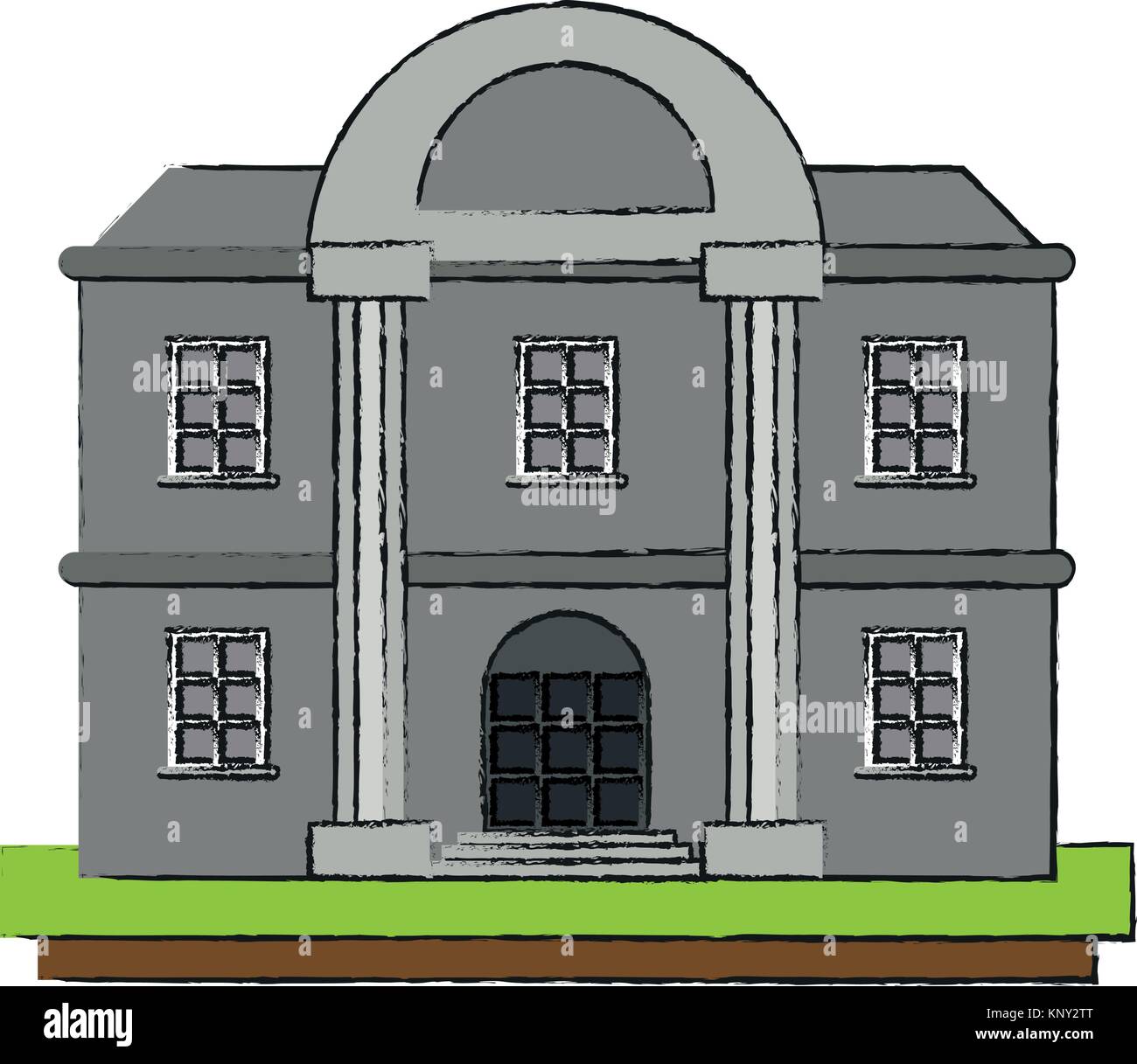 mansion with columns Stock Vector Image & Art - Alamy